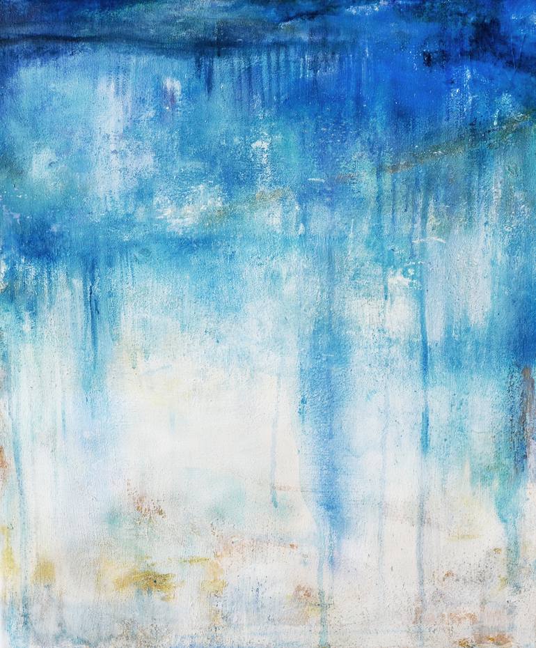 blue meditation Painting by Leon Grossmann | Saatchi Art