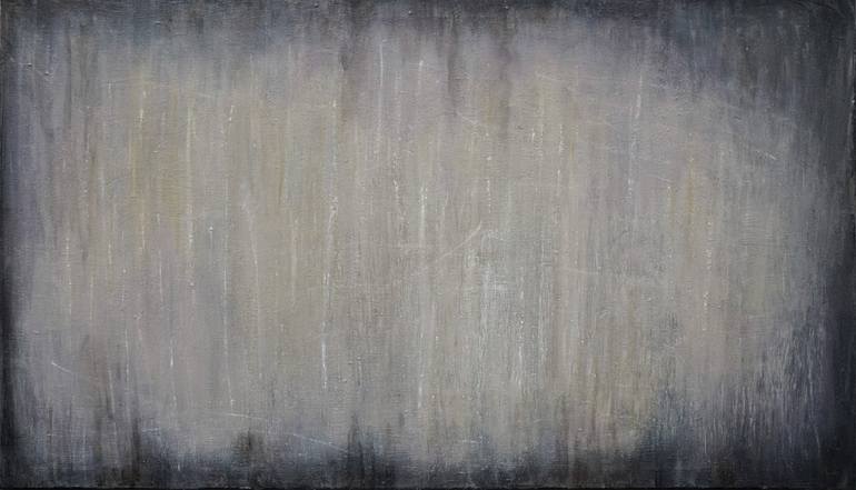 Brown Grey Abstract Painting. Evening Light. Meditative Abstract ...