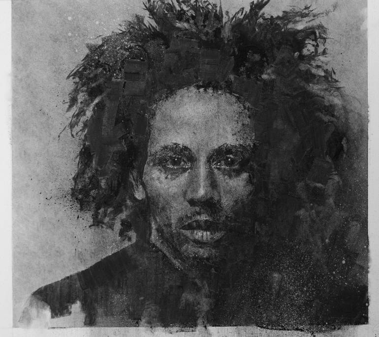 Legend (Bob Marley tribute) Drawing by Paul Howe | Saatchi Art