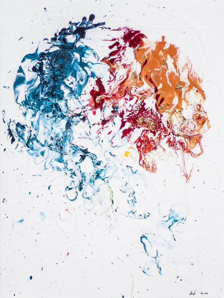 Collision Painting by Rebecca Jensen | Saatchi Art