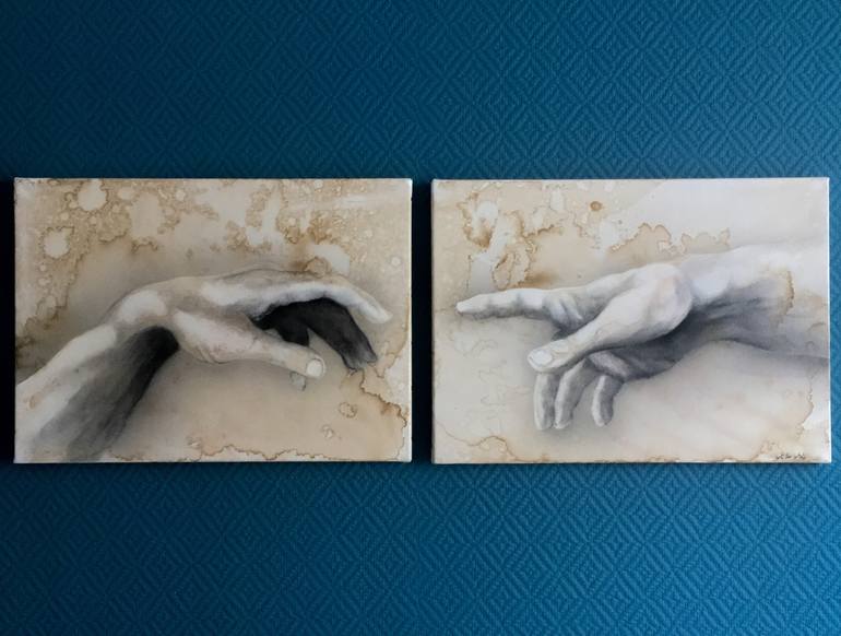 Creation of Adam Painting by Art the Artist | Saatchi Art