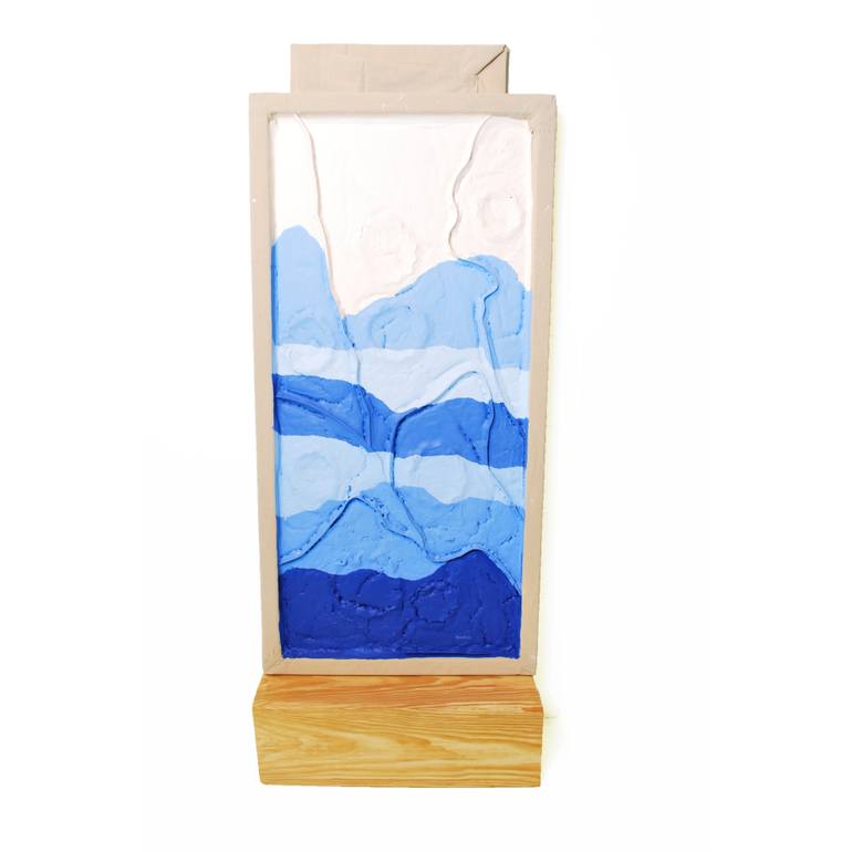 Isafjord | Blue Sculpture by Maika Design | Saatchi Art