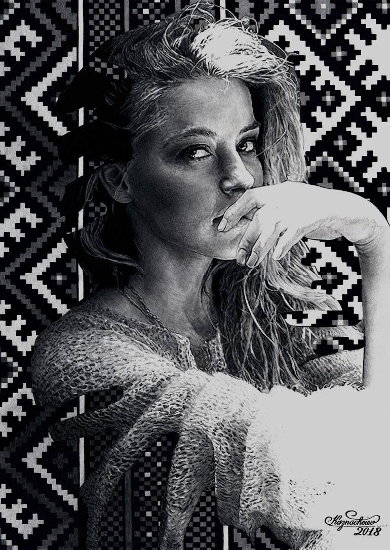 Amber Drawing by Oleg Kaznacheiev | Saatchi Art