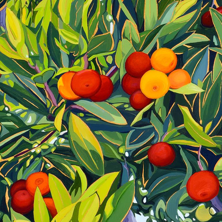 Strawberry Tree Painting by Alex Nizovsky | Saatchi Art