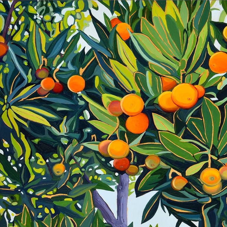 Strawberry Tree Painting by Alex Nizovsky | Saatchi Art