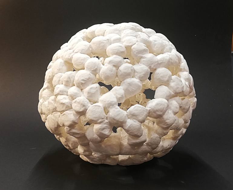 Arcanae exuviae series - Big clustered soft cocoon Sculpture by Luciana ...