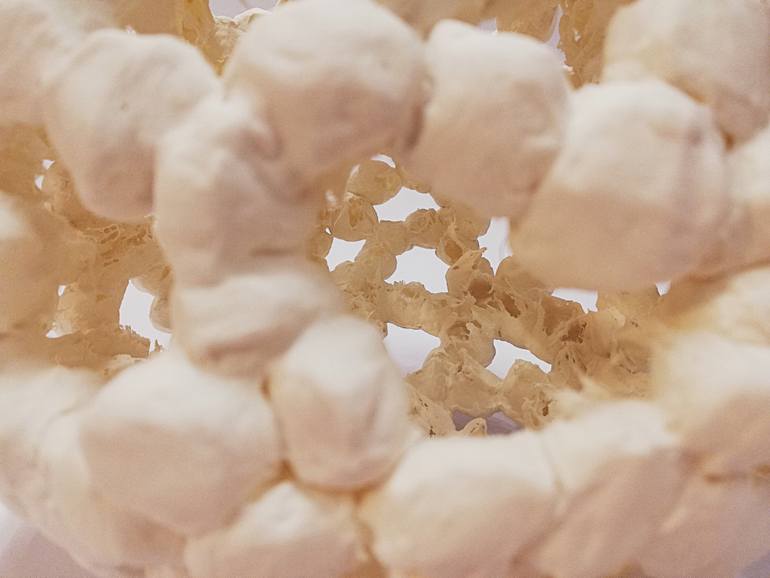 Arcanae exuviae series - Big clustered soft cocoon Sculpture by Luciana ...