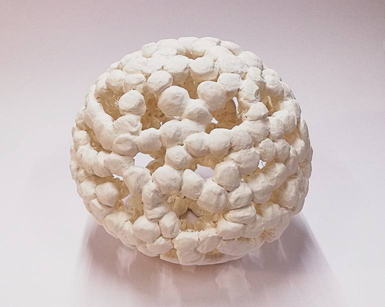 Arcanae exuviae series - Big clustered soft cocoon Sculpture by Luciana ...