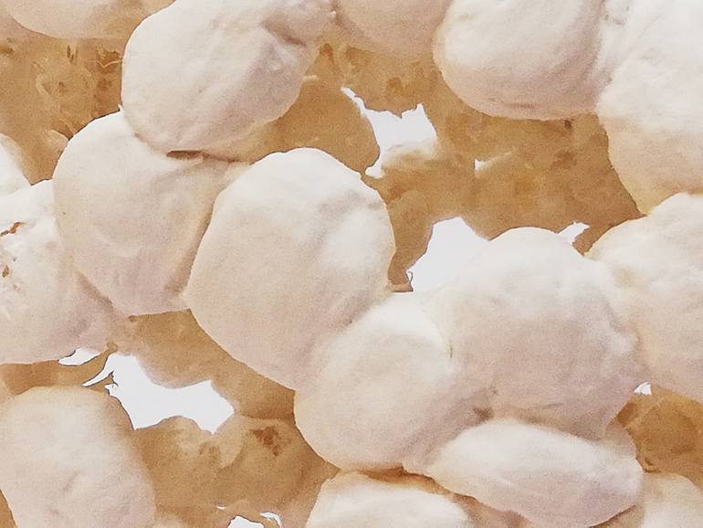 Arcanae exuviae series - Big clustered soft cocoon Sculpture by Luciana ...