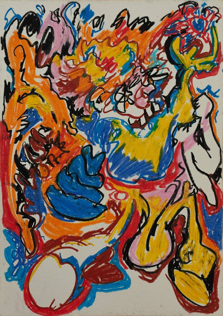 the yellow man Painting by Alexander Dueckminor | Saatchi Art