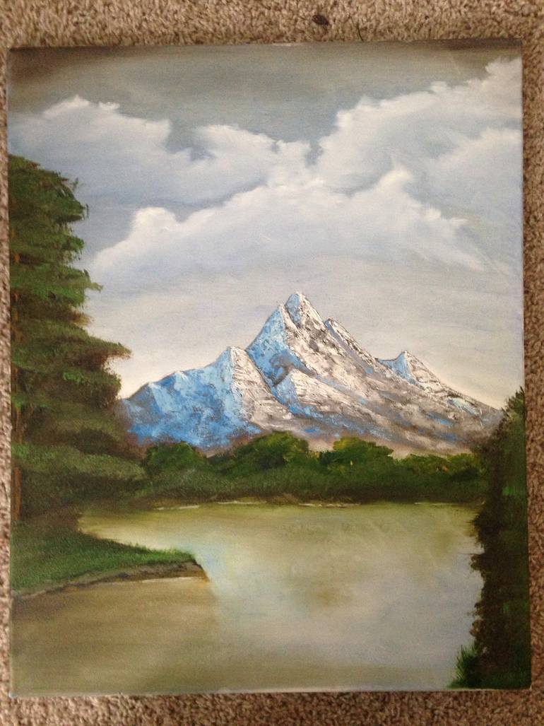 Spring mountain Painting by Dmitry Lialiuk | Saatchi Art