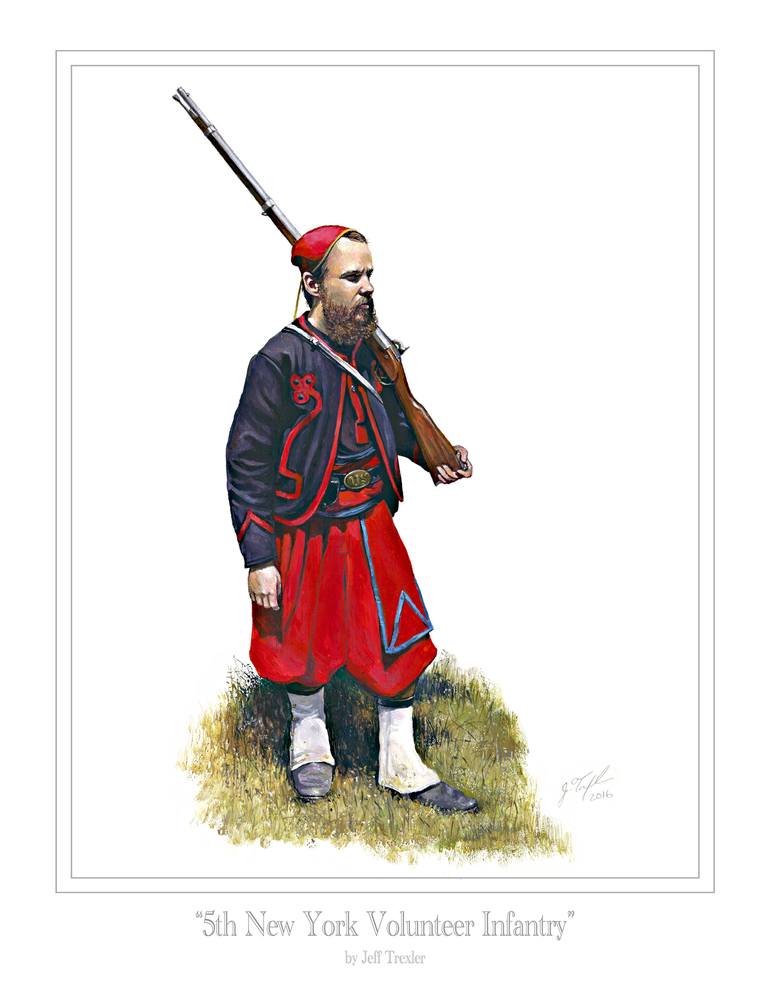 5th New York Volunteer Infantry Painting by Jeff Trexler | Saatchi Art