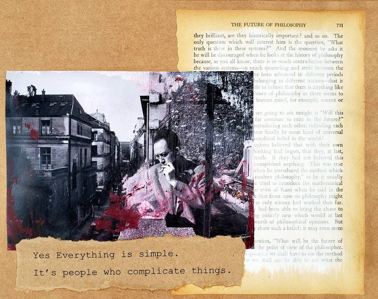 Philosophers of the Smoking Room - Albert Camus Collage by Cynthia Grow ...