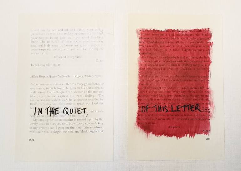 Love Letters - Alban Berg to Helene Nahowski, 18 July 1908 Collage by ...