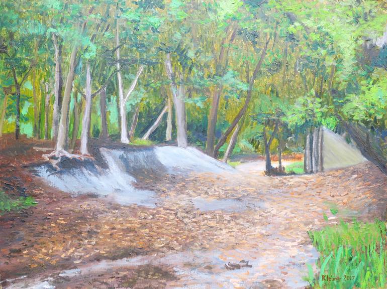 Fisherman's Path, Fire Island Pines Painting by David Kleiner | Saatchi Art