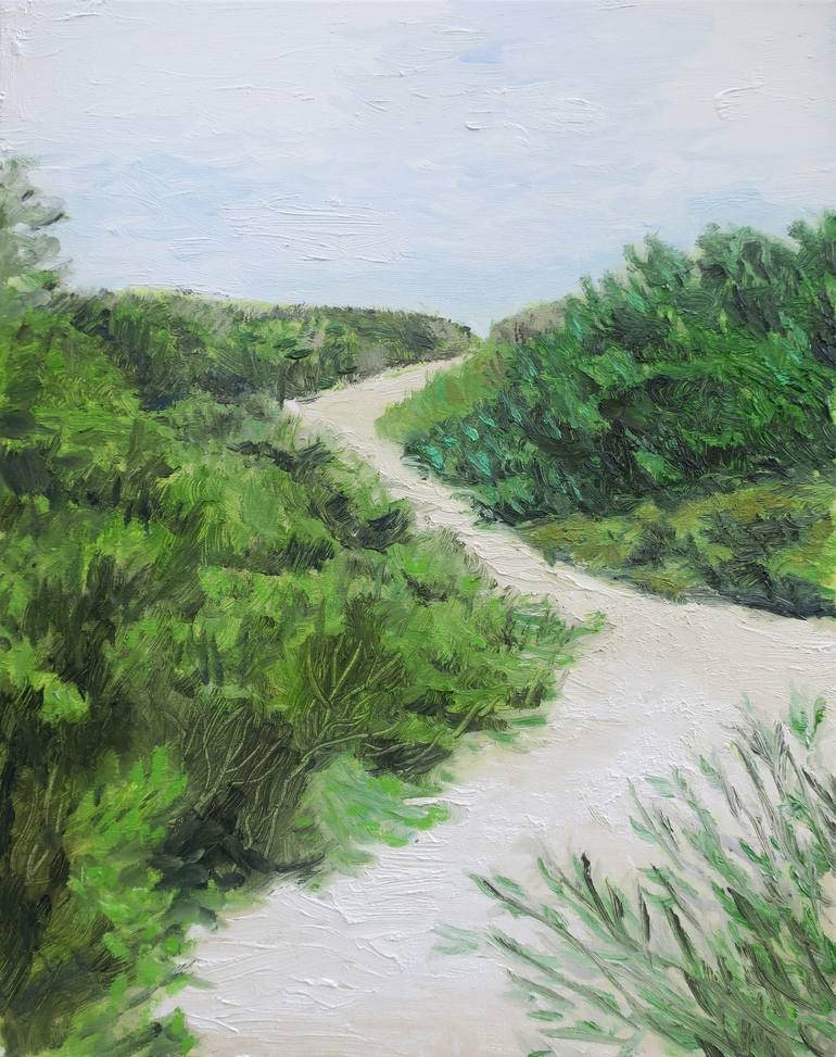 Dunes - Fire Island Painting by David Kleiner | Saatchi Art