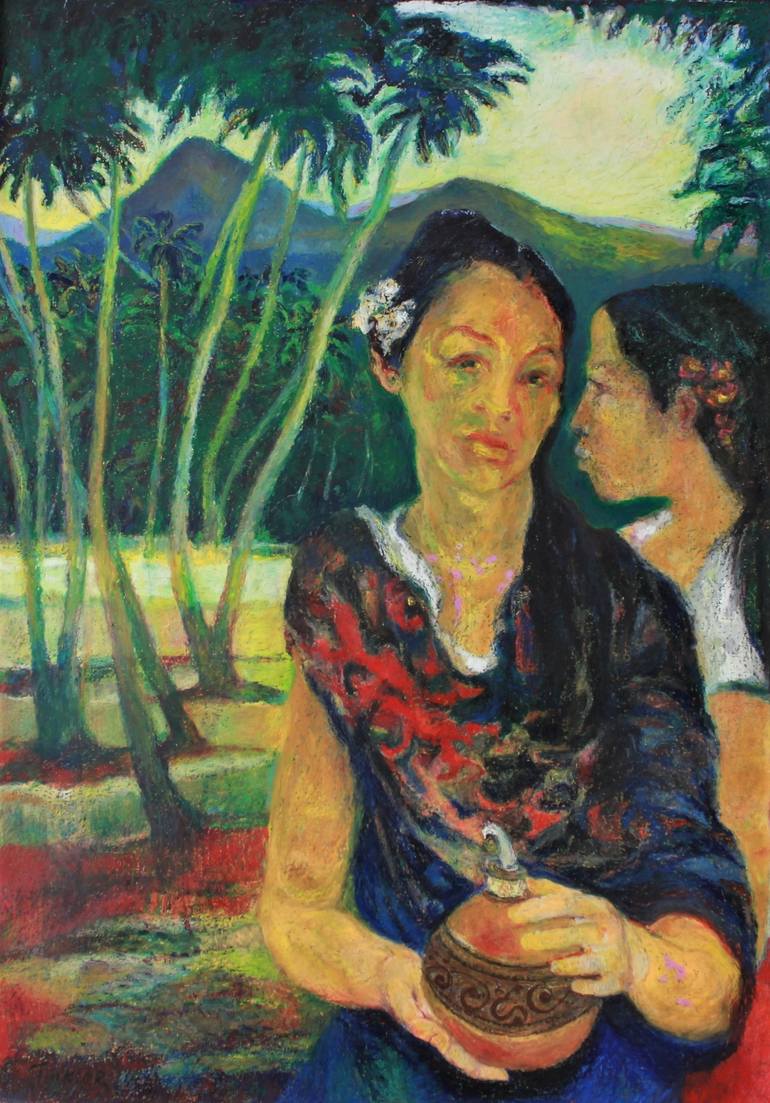 Women of Alotau Painting by R Tinkler | Saatchi Art