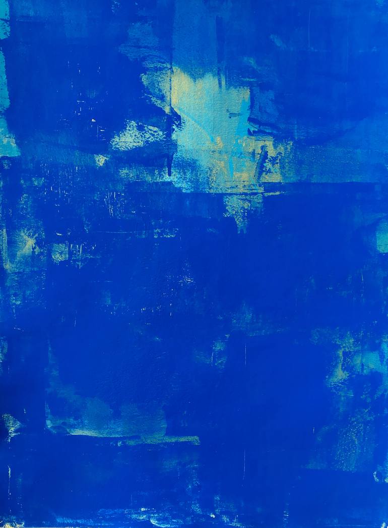 Deep Blue Descent Painting by Coty Schwabe | Saatchi Art