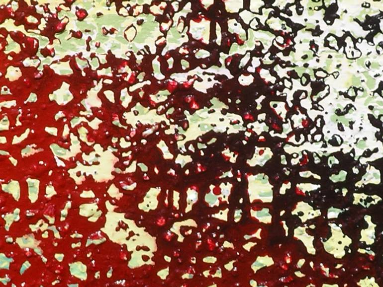 Light Behind Red Veils Painting by Heidi Thompson | Saatchi Art