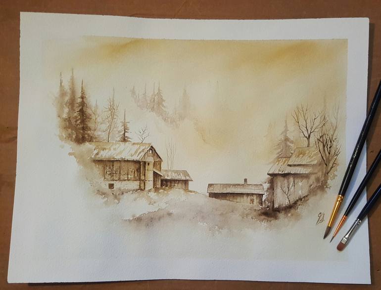 A glance into the past Painting by joshua slater | Saatchi Art