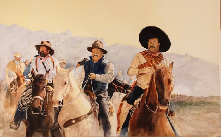 Pancho Villa Days Painting by John Glass | Saatchi Art