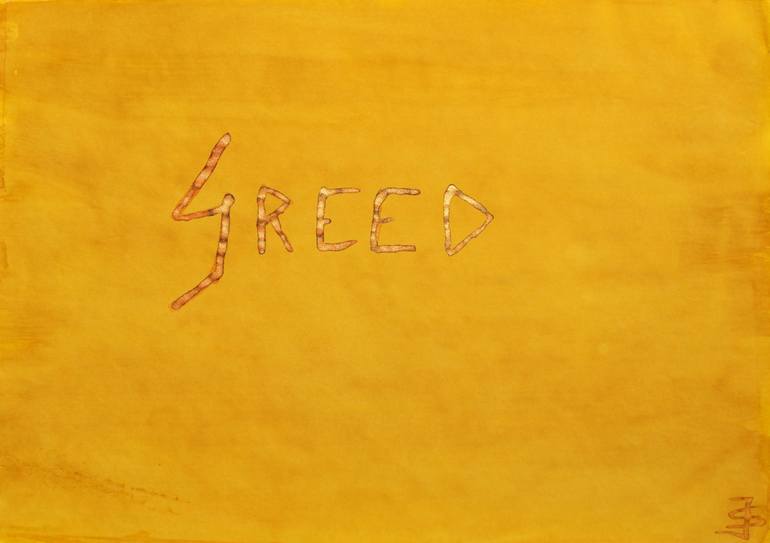 7 Greed Drawing by Jay See | Saatchi Art