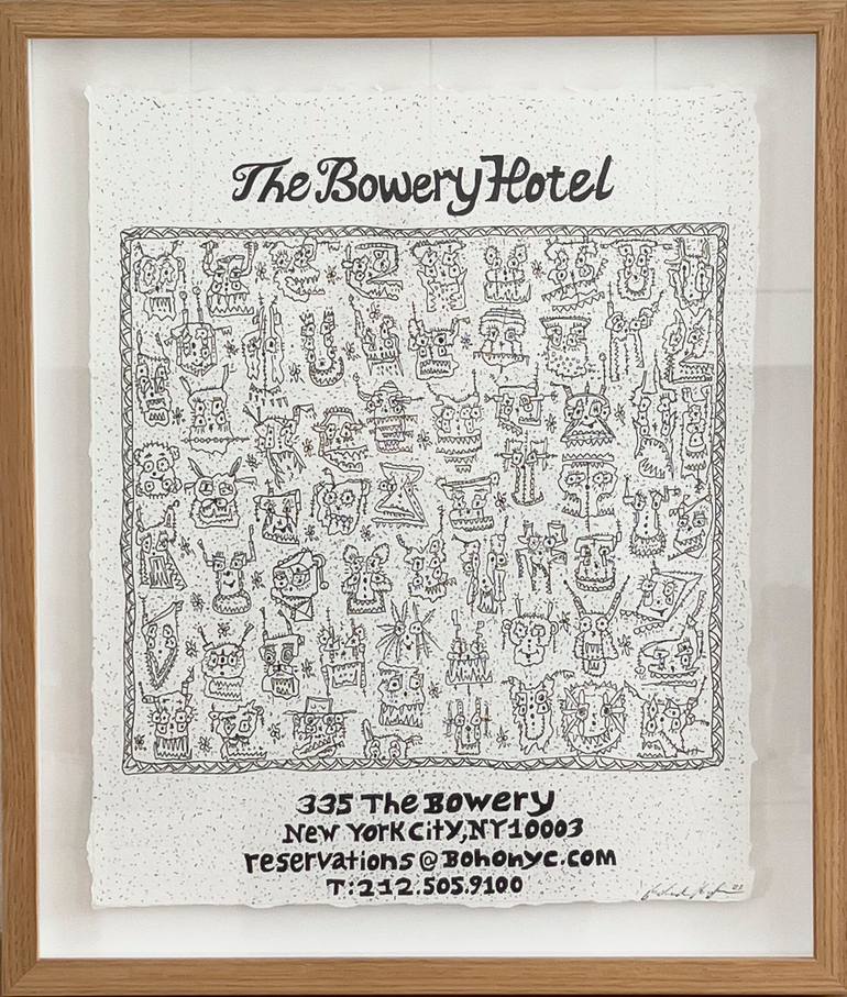 The Bowery (Notepad Series) Drawing by Michael Stiegler | Saatchi Art
