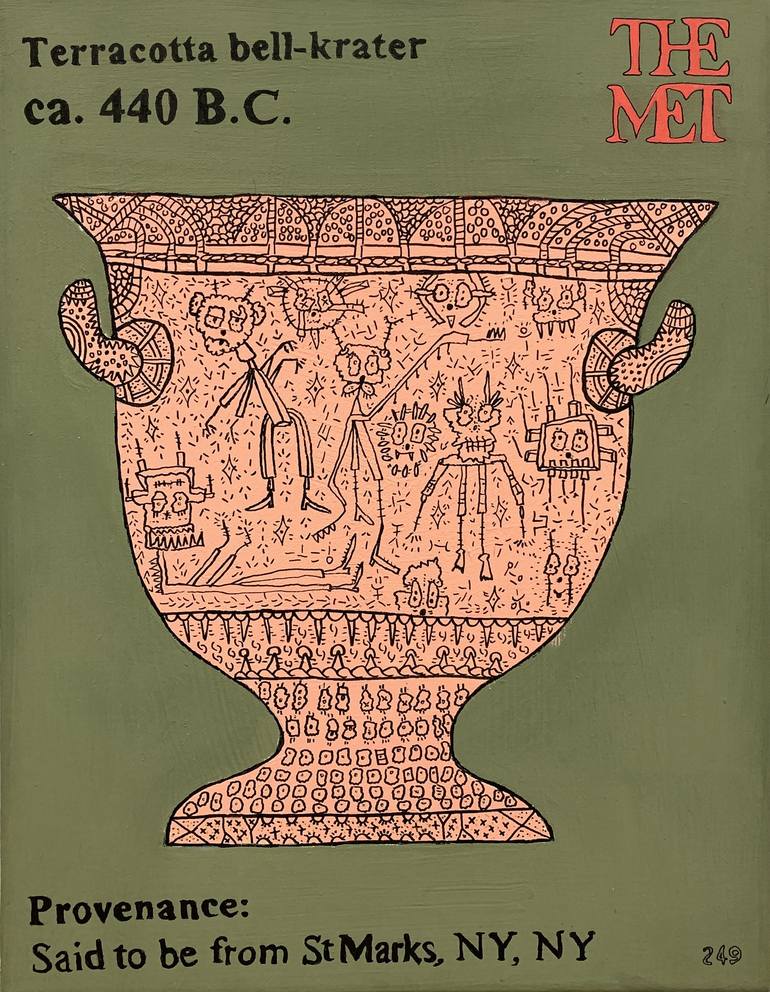 Terracotta bell-krater Painting by Michael Stiegler | Saatchi Art