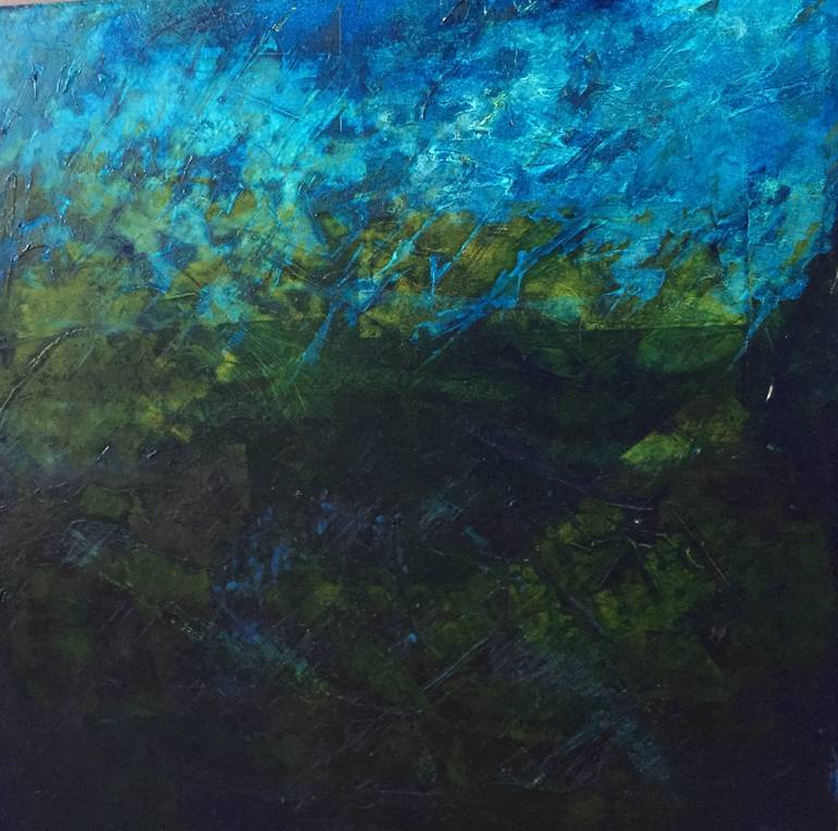 Blue Pool Painting by Anna Grear | Saatchi Art