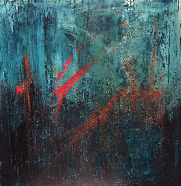 Sudden Flame Painting by Anna Grear | Saatchi Art