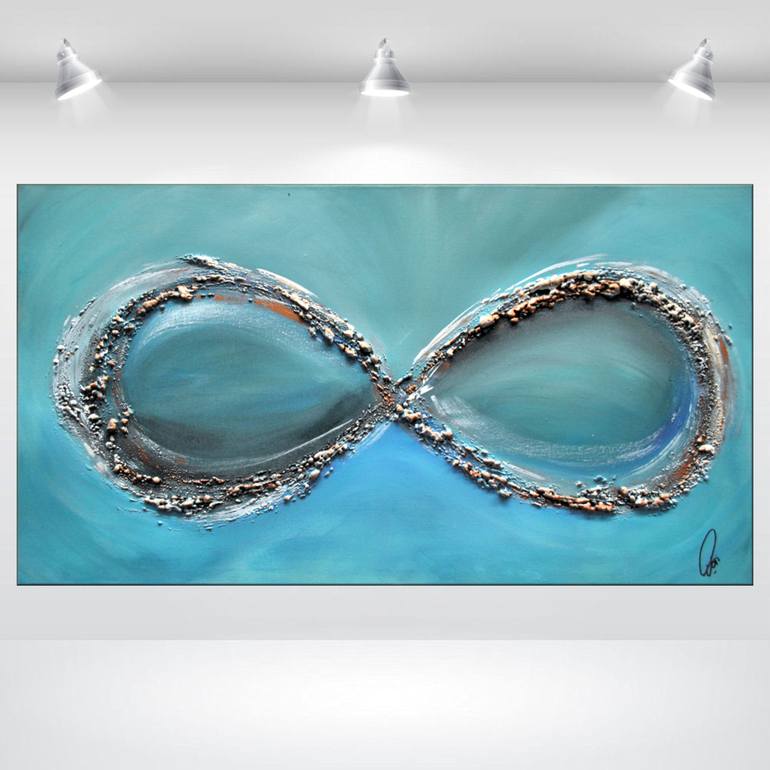 Unendlichkeit - Abstract Painting Acrylic Canvas Art Wall Art Large ...
