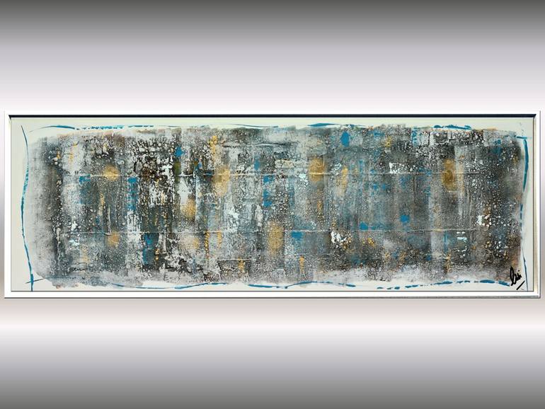 Tranquility- Abstract Structured Artwork in Frame Painting by Edelgard ...
