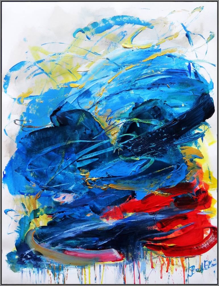 Talking to Emotions. Summer Memories. Abstract Painting by Bat Ella ...