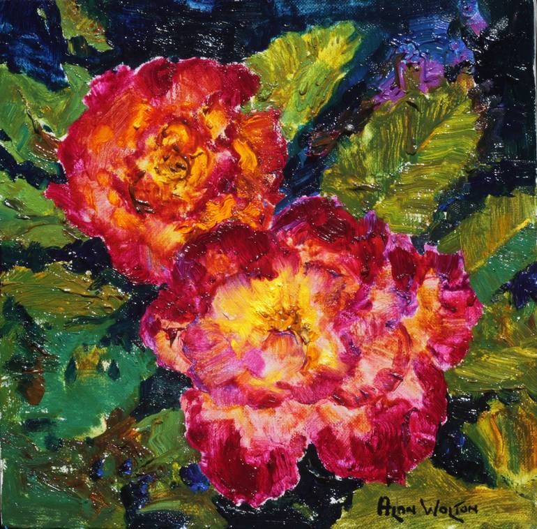 Roses for My Sweetheart Painting by Alan Wolton | Saatchi Art