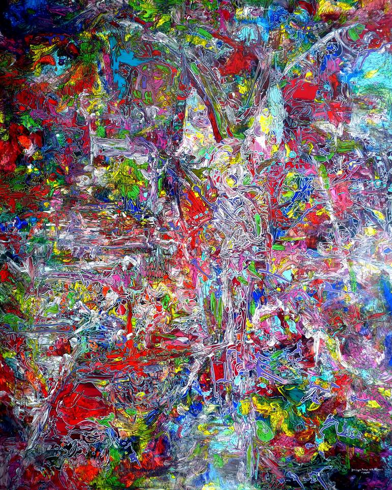 A FALLEN ANGEL CAME TO THE NATURE BY MR.BASQUIAT. Painting by Igor ...