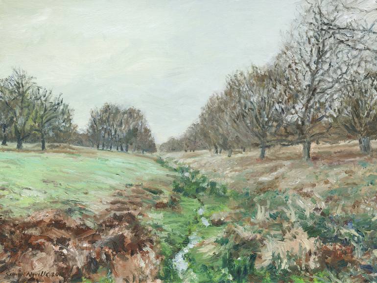 Richmond Park Painting by Simon Neville | Saatchi Art