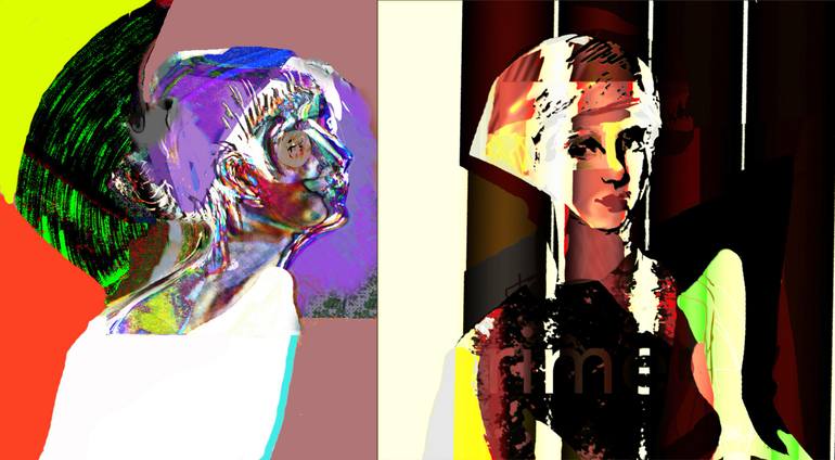 The Kiss Mixed Media by Rosalie Polet | Saatchi Art