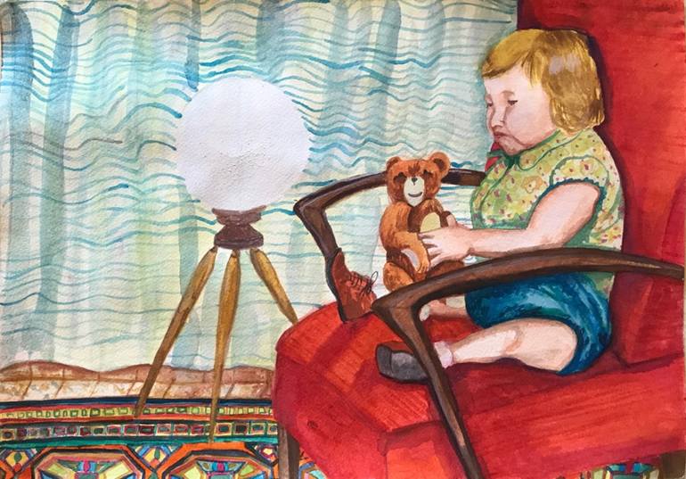 Childhood, 1962 Painting by Daphna Markman | Saatchi Art