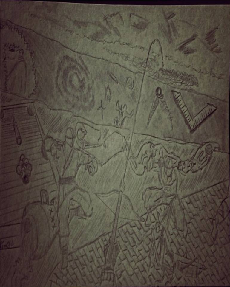 The Abyss Drawing by Marcus Washington | Saatchi Art