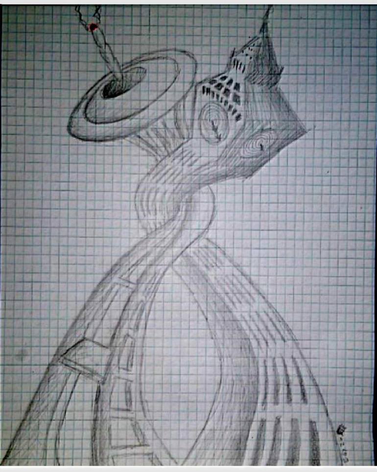 Monumental Twister Drawing by Marcus Washington | Saatchi Art