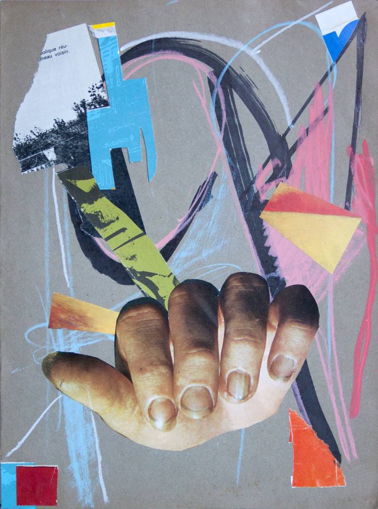 This is the hand Collage by Collectif Grabuge | Saatchi Art
