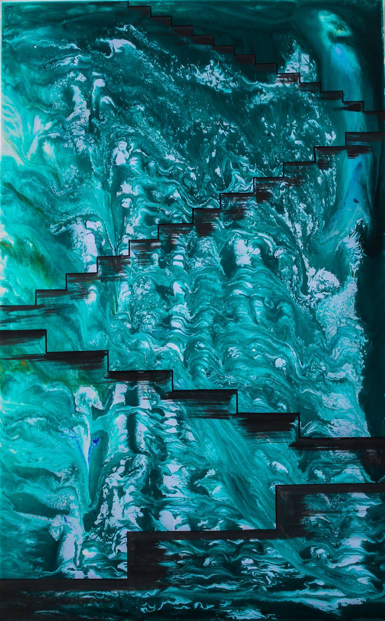 Stairs Painting by Debora Vecchi | Saatchi Art