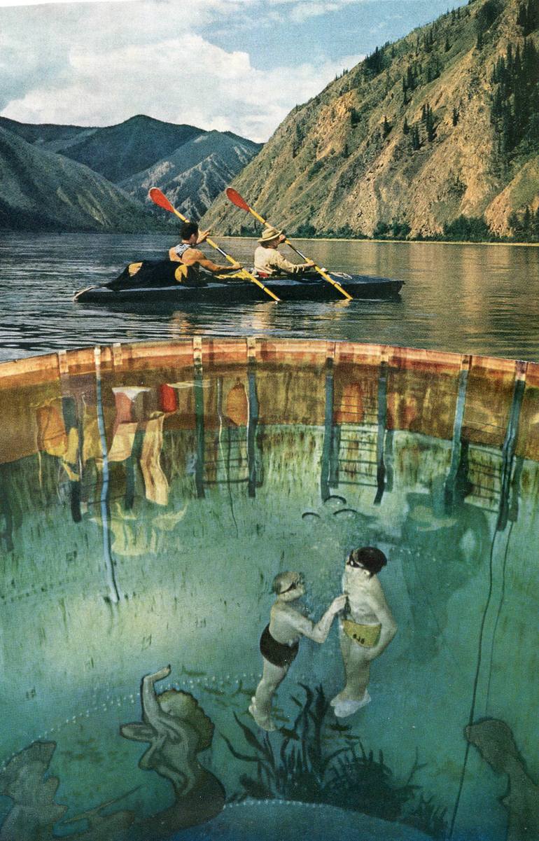 Outdoor living Collage by Maya Land | Saatchi Art