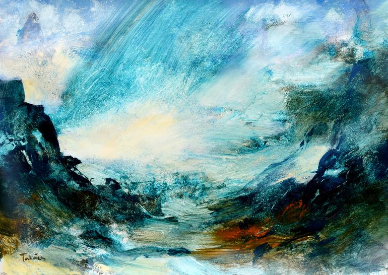 Expressive landscape Painting by Michal Takacs | Saatchi Art
