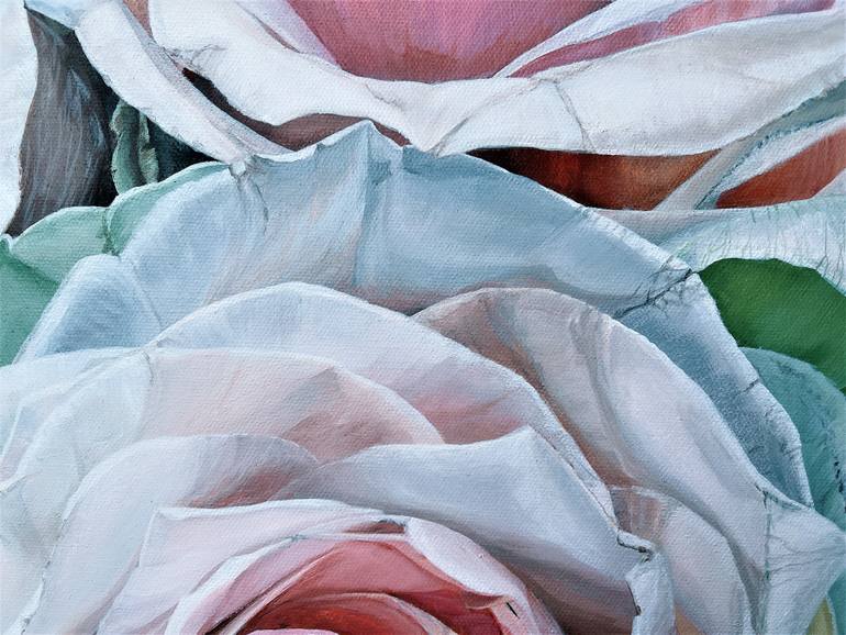 White Has All the Possibilities - Frutteto Roses By HSIN LIN Painting ...