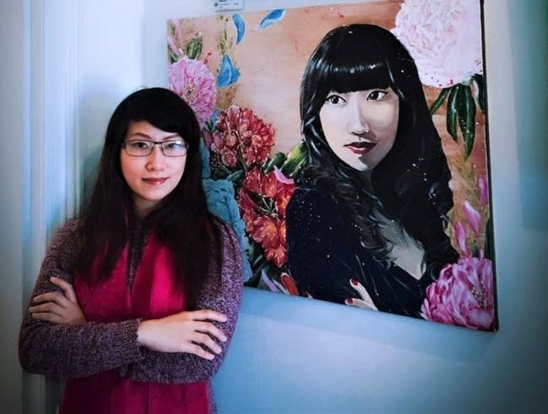 POISE AND PRIDE- Self Portrait (Award Winning Artwork) Painting by HSIN ...