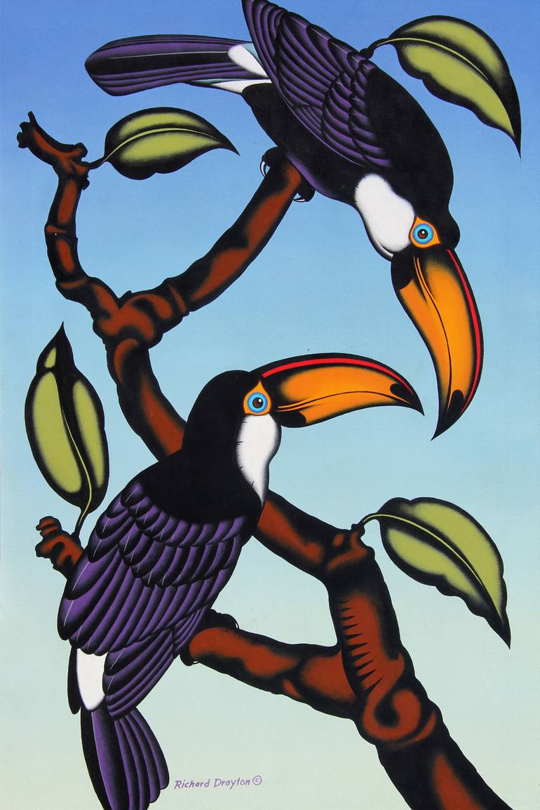 TWO CAN Painting by Richard Drayton | Saatchi Art