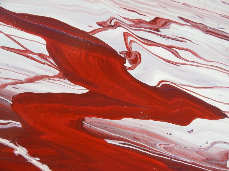 Ruby Ribbon Painting by will birdwell | Saatchi Art