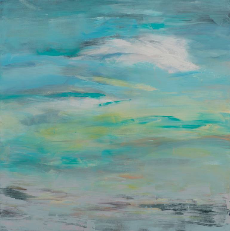 Calming Blue Painting by Bonni Farber | Saatchi Art