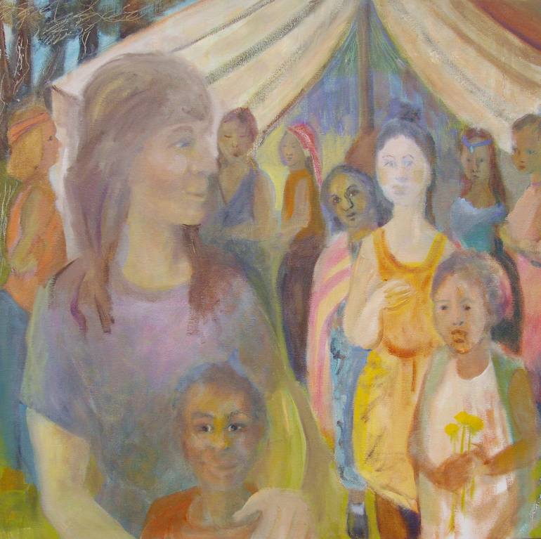 By the Big Tent Painting by Bea Jones | Saatchi Art